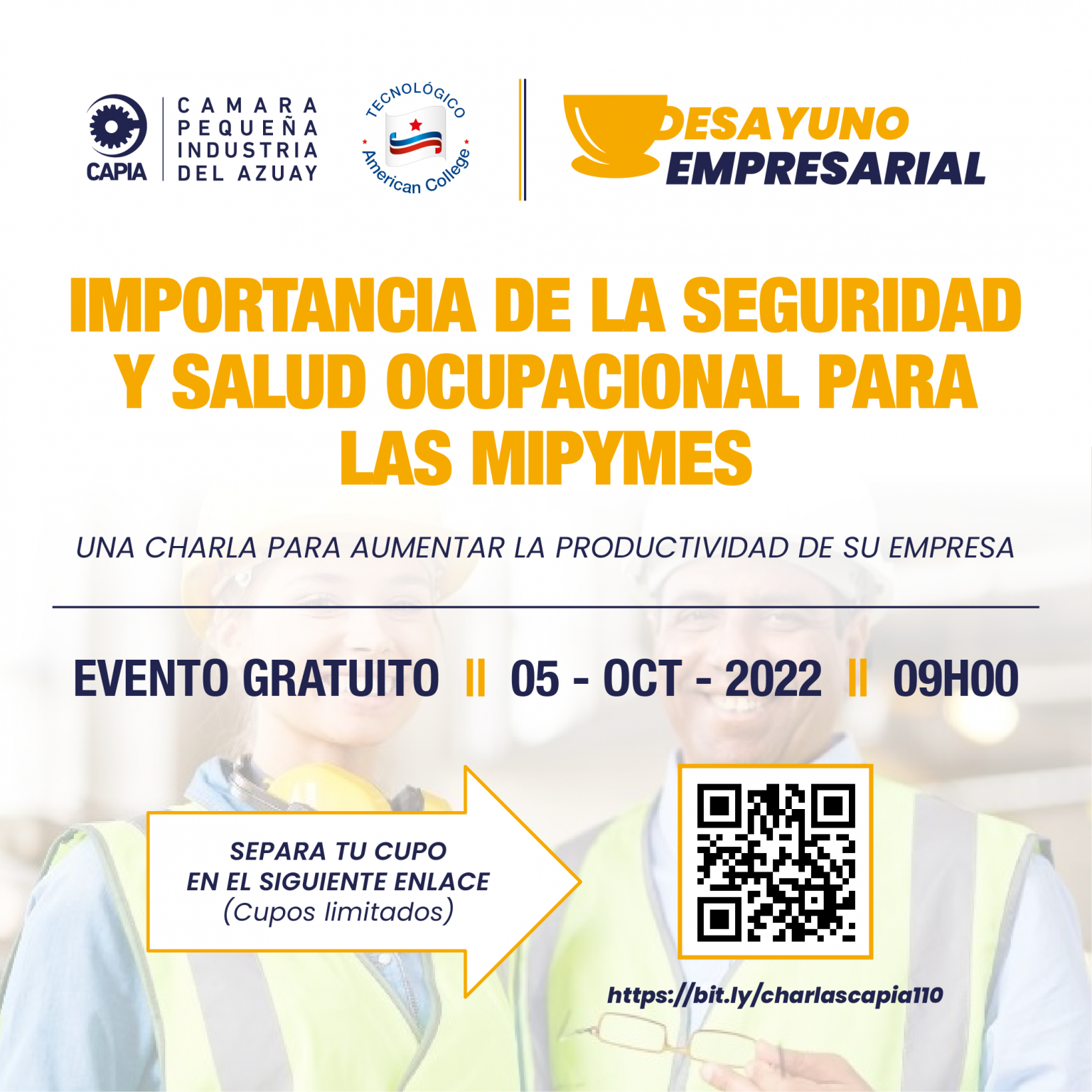 Importancia de la Seguridad y Salud Ocupacional para las MIPYMES – Desayuno Empresarial CAPIA ...